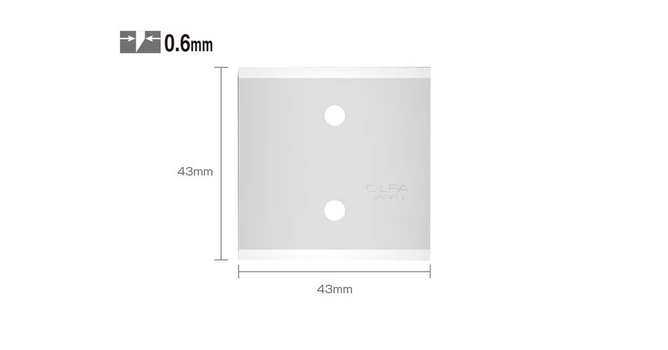 Olfa BTB-1 kaparó penge, 3 db - 4 cm - OLFA - Hygiclean | Unger ablak és takarító eszközök